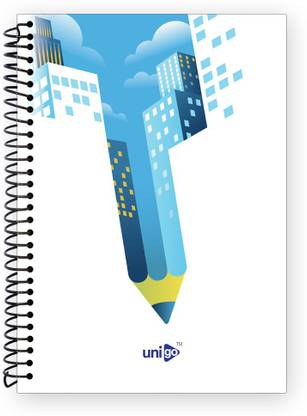 UNIGO Notebook A4 Note Book Single Line - Ruled 400 Pages Price in ...