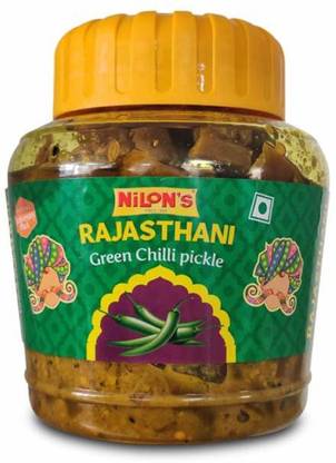 Nilon's Rajasthani Green Chilli Pickle - 900 g | Traditional Authentic ...