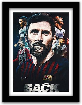 Lionel Messi Poster with Frame - Lionel Messi Framed Poster for Room ...