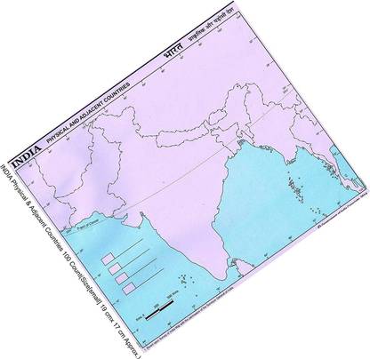 practice map india physical 100 pcs Paper Print - Educational posters ...