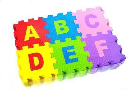 Easy Way Alphabet Eva Foam Puzzle Mat ABC Numbers 0 to 9 Flooring Mat ...