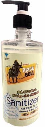 Black Bull Alcohol (IPA) Based Gel -70% Alcohol (500ml) Hand Sanitizer ...