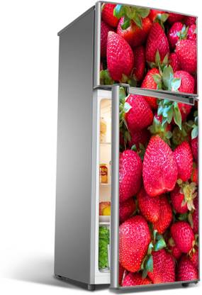 Design Zoo Strawberries Fruit Fridge Sticker Medium Self Adhesive ...