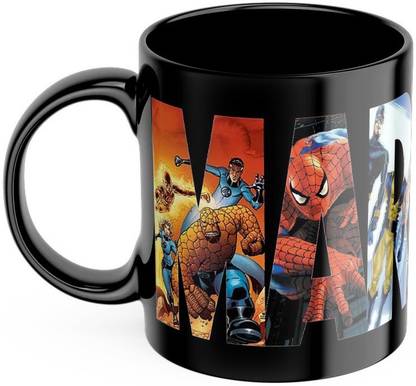 purezento Marvel Logo Avengers Superheroes Ironman Thor Ceramic Coffee ...