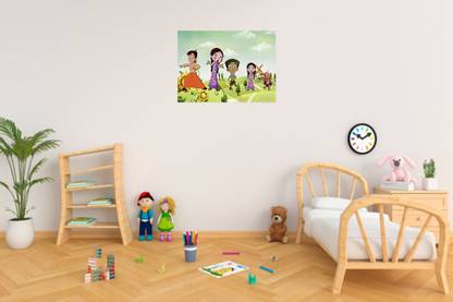 Chota Bheem Cartoon Wall Sticker | Cartoon Poster| Sticker Poster ...