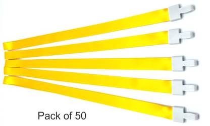 CLICK N HOME Premium ID Card Lanyard (Plastic Clip Attachment) Yellow ...