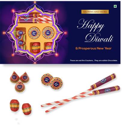 browns and more Diwali Cracker Chocolate Box- Rocket, Anar, Chakri And ...