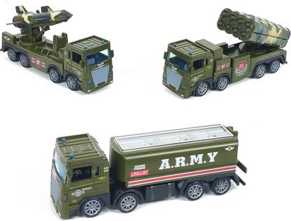 Mastermart Die Cast Military Truck, Military Rocket Launcher & Missile ...