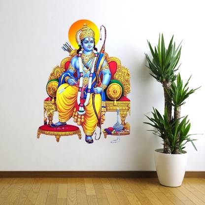 STICKER STUDIO 56 cm Lord Ram Reusable Sticker Price in India - Buy ...