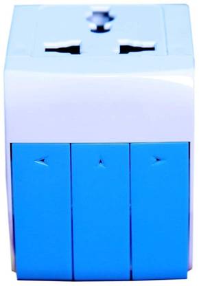 DECOBELL 3 Pin 3 Way Universal Multiplug with Individual Switch ...