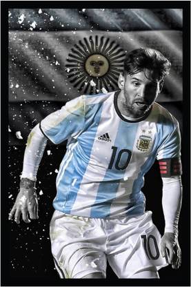 Lionel Messi Poster with Frame F-6 Paper Print - Quotes & Motivation ...