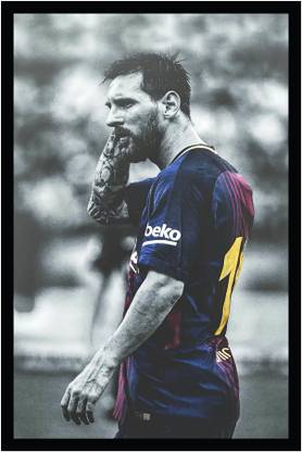 Lionel Messi Poster with Frame F-39 Paper Print - Sports posters in ...