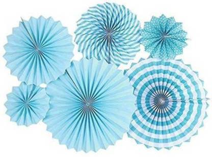 Party Hub Blue Paper Fan Price in India - Buy Party Hub Blue Paper Fan ...