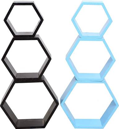 INDIAN DECOR SZY HEXAGON SHAPE DESIGN WALL RACKS TO ADD A BEAUTIFUL ...