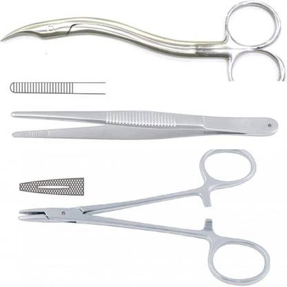 REVITI Needle holder, Stitch scissor, dissecting forcep COMBO Needle ...