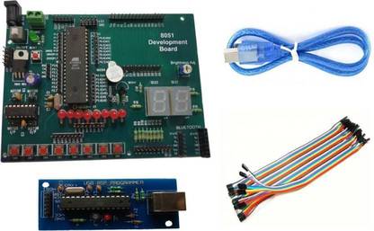 SPECTRACORE 8051 Microcontroller Development Board With USB Programmer & 40-Pins Wires Combo ...