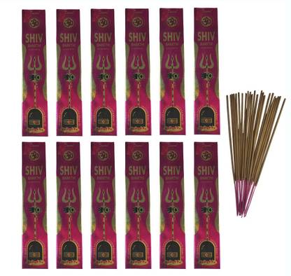 Uniqon (Pack Of 12) Shiv Bhakti Scented Incense Sticks Home Essentials ...