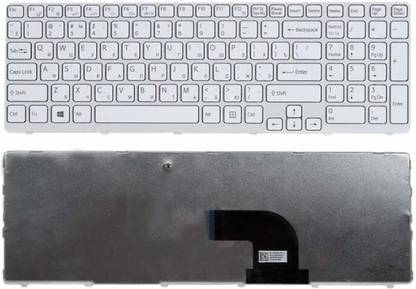 ARS INFOTECH Sony Vaio SVE15 Series (White) Laptop Keyboard Replacement ...