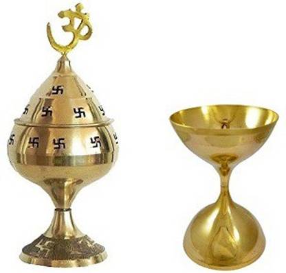 Adhvik Combo Of Brass ( No.1 )Jali Jyoti Deep with Stand With Classic ...