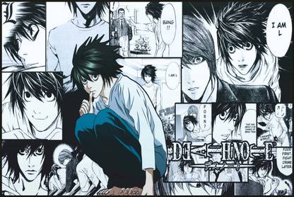 Death Note Anime Poster | L Comic Poster 15 | (12x18) inches | 300 GSM ...