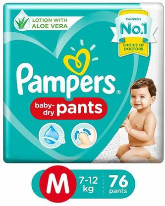 Pampers Pant Style Diapers Medium Size M - 76 Pieces - M - Buy 76 ...