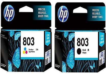HP 803 Black + Tri Color Combo Pack Ink Cartridge - HP : Flipkart.com