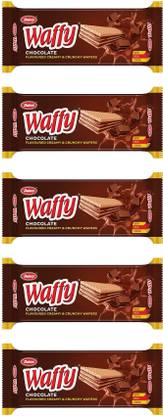 Dukes Waffy Chocolate Flavoured Creamy & Crunchy wafers (Pack of 5 ...