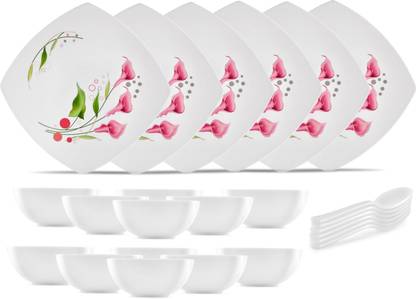 Dine With Us Pack of 24 PP (Polypropylene) Dinner Set Price in India ...