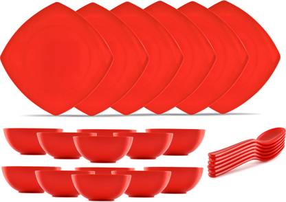 Dine With Us Pack of 24 PP (Polypropylene) Dinner Set Price in India ...