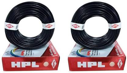 HPL HRFR,PVC 1 sq/mm Black 200 m Wire Price in India - Buy HPL HRFR,PVC ...