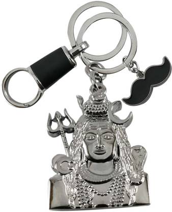 HANDSOME ISK Shining Silver Shiv Bhole nath Grace of Hindu God Mustache ...