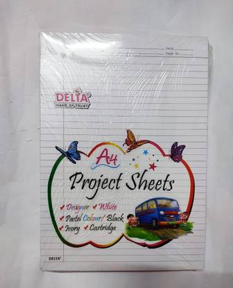 DELTA a4 size sheet A4 Notebook single line 200 Pages Price in India ...