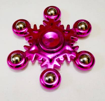 KRISHNAVI 6 Points Ultra Speed Metal Fidget Spinner Pink - 6 Points ...