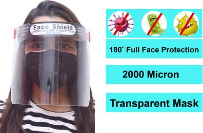 Welit Visor2-Pack5 2000 Micron Reusable Face Shield Moveable Rotational ...