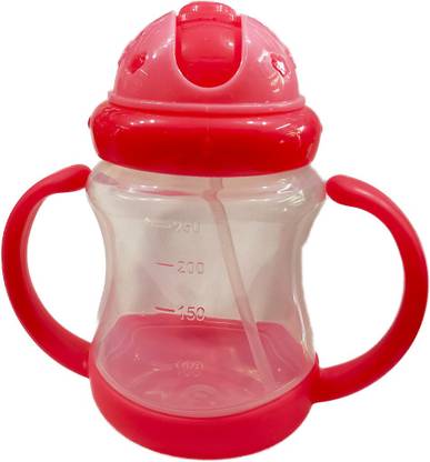 Kids Paradise Baby Sipper Cup With Silicon Straw 250 ML Pink Price in ...