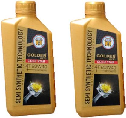 Golden Auto Gold Star 4T 20W40 Semi Synthetic Engine Oil (1 Litre ...