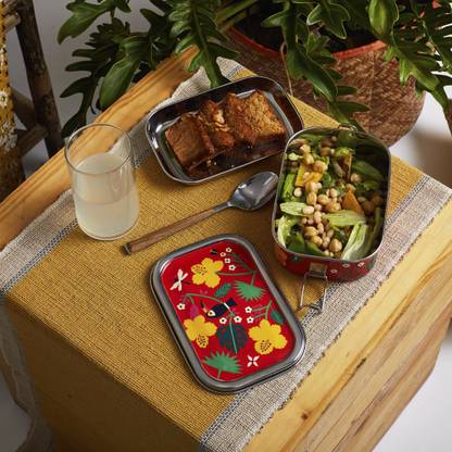 Flipkart.com | chumbak Tropical Leaves Stainless Steel Lunch Box 1 ...