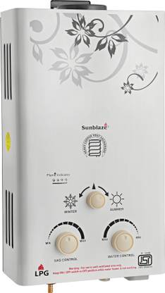 Sunblaze 6 L Gas Water Geyser (6 Litres Copper LPG and PNG Compatible ...