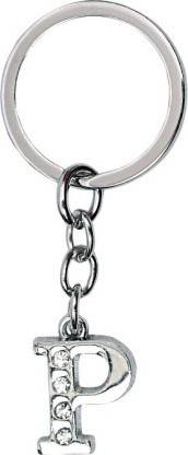 gtrp Alphabet Letter P Metal Design-KC43 Key Chain (Silver) Key Chain ...