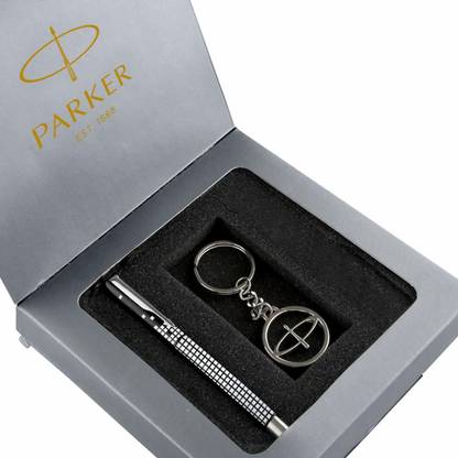 PARKER Vector Special Edition Chrome Trim+Free Parker Keychain Gift Set ...