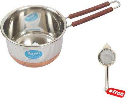Royal Kitchen King Flat Bottom Sauce & Tea Pan Coffee Pan 18 cm ...