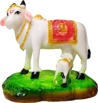vinayakmoorti Marble Kamdhenu God Idol Nandi Ki Murti Home Decorative ...