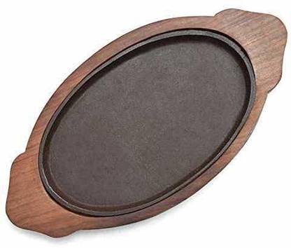 CRAFTSLY SHOPPEE Wooden Oval Base Sizzler Plate Sizzler Tray Price in ...
