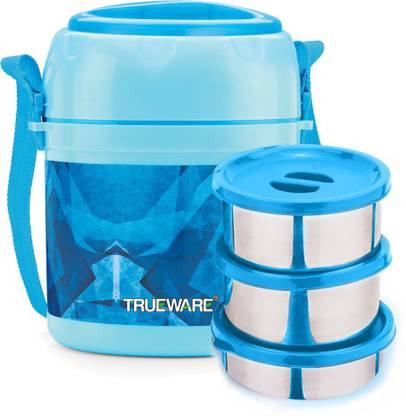 Flipkart.com | Trueware Ofce plus 22 Lunch Box 3 Stainless Steel ...