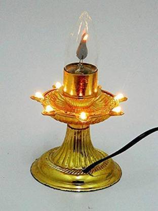 M2 LOOK Single Layer Electric Diya Deepak Light Lamp LED Light for Home ...