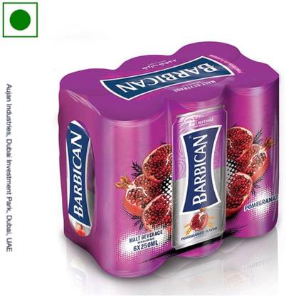 Barbican Pomegranate Flavoured Non-Alcoholic Beer with Authentic Taste ...