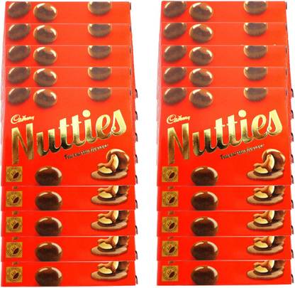 Cadbury Nutties Chocolate 30 g pack (Pack of 20) Brittles (20 x 30 g ...