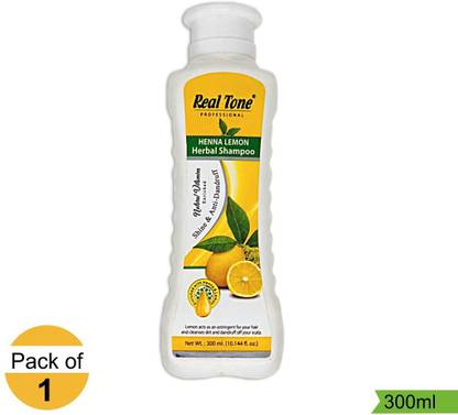 real tone herbal henna lemon shampoo 300ml - Price in India, Buy real ...