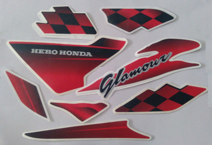 Sale > hero honda glamour sticker > in stock