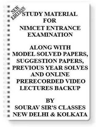 Study Notes Material On Nimcet Entrance Examination [pack Of 4 Books ...